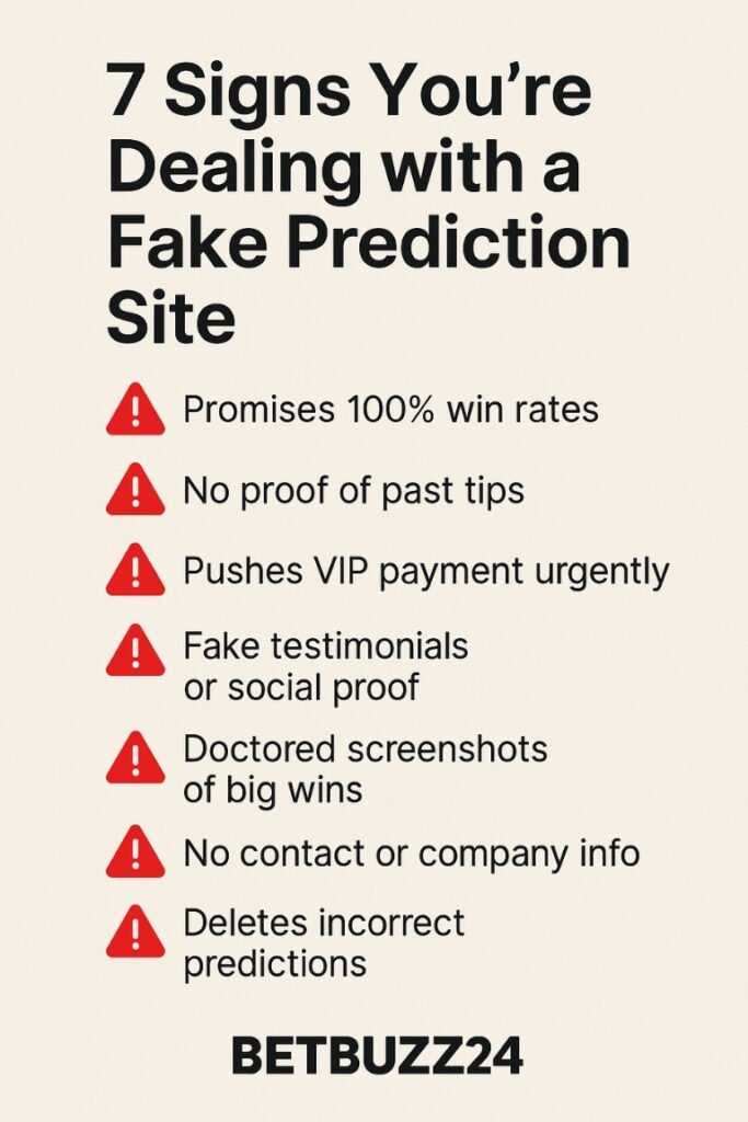 How to Spot Fake Betting Prediction Sites (Avoid Scams)